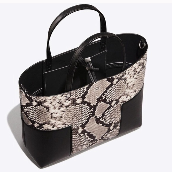 Tory Burch | Bags | Tory Burch Blockt Mini Snake Embossed Tote | Poshmark